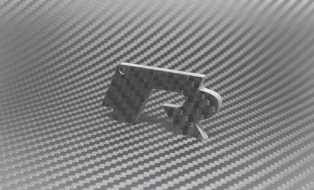 Volkswagen R Line Carbon Fibre Keyring | CarbonTeq UK